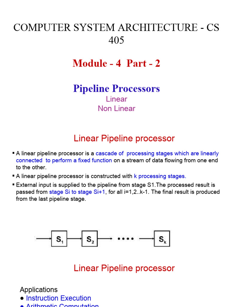 Stud CSA Mod4 p2 PipeliningBasics | PDF | Central Processing Unit | Computing