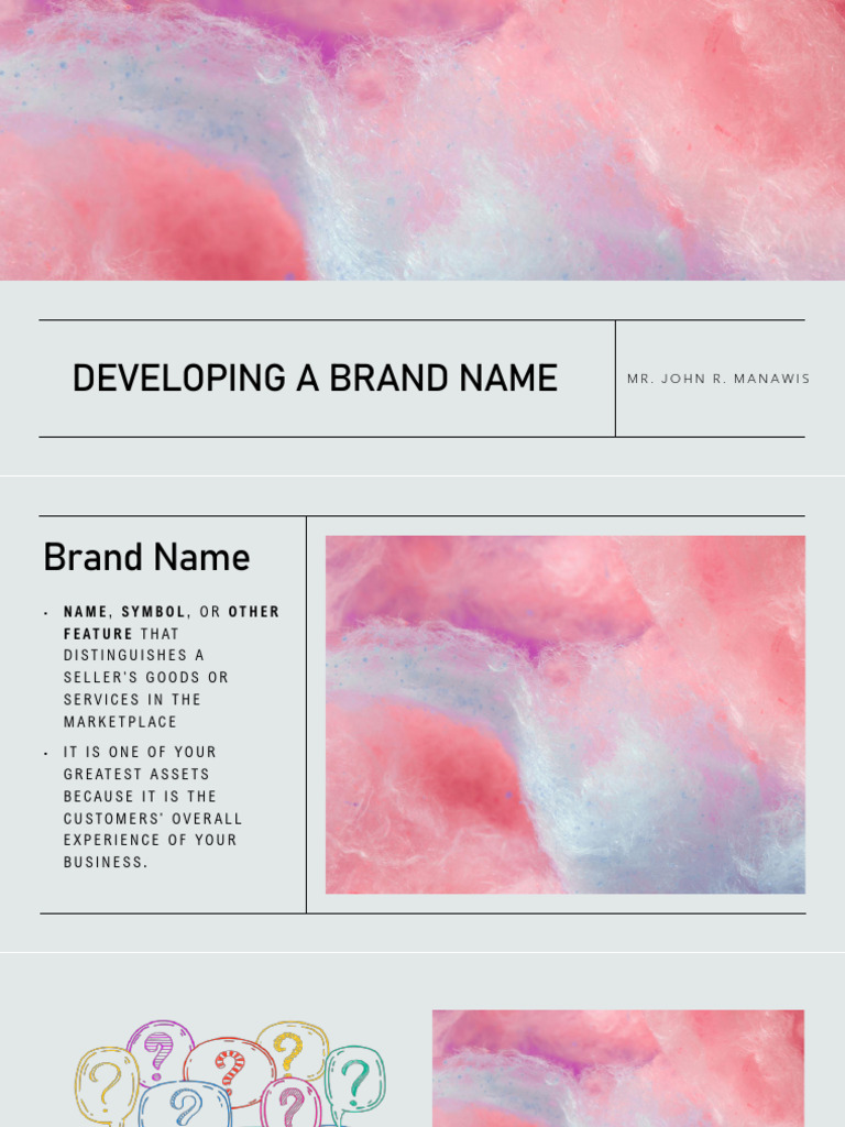 L6 - Developing A Brand Name | PDF | Brand | Logos