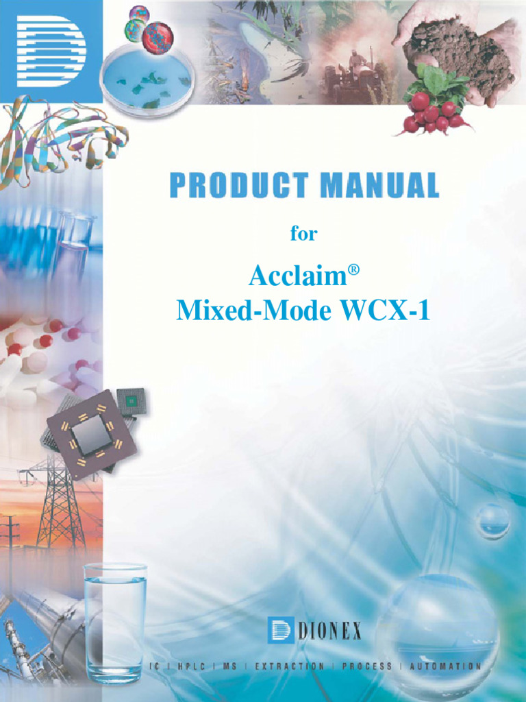 (CCS) Manual Acclaim Mixed Mode WCX-1 | PDF | Chromatography | Ion Exchange