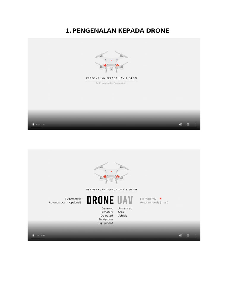 Pengenalan Kepada Drone | PDF