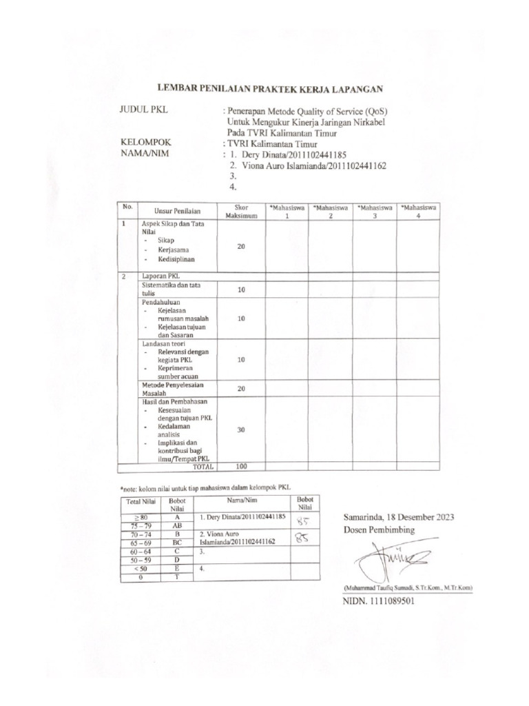 Penerapan Metode Quality of Service (QoS) | PDF