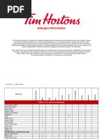 Tim Hortons Nutrition Guide - May 2023 | PDF | Doughnut | Nutrition ...