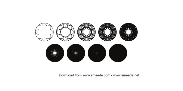 Multilayer Mandala E0018882 File Cdr and Dxf Free Vector Download for ...