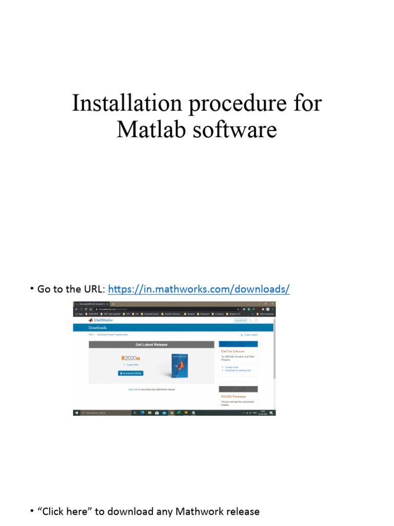 Installation Procedure For Matlab Software | PDF