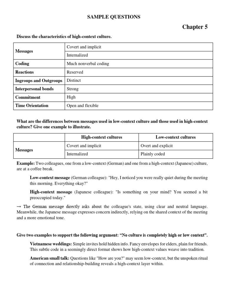 Sample Questions | PDF | Nonverbal Communication | Linguistics