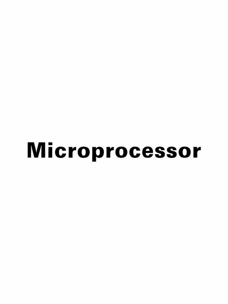 Tredennick Microprocessor Logic Design | PDF