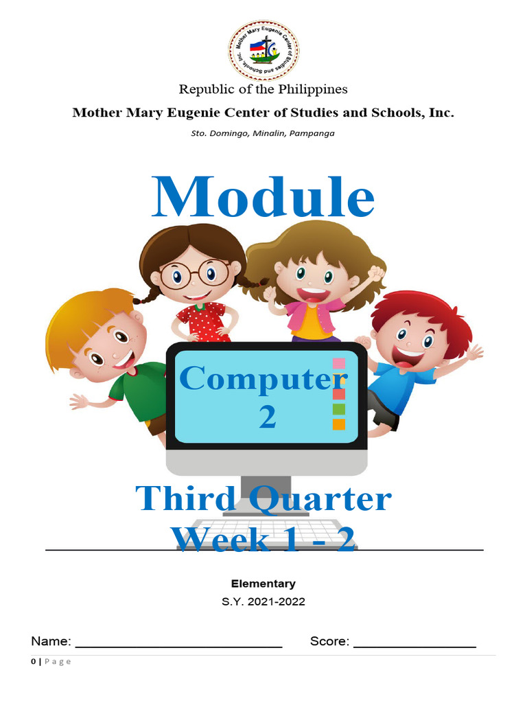 Elementary Computer Basics | PDF | Printer (Computing) | Computer Keyboard