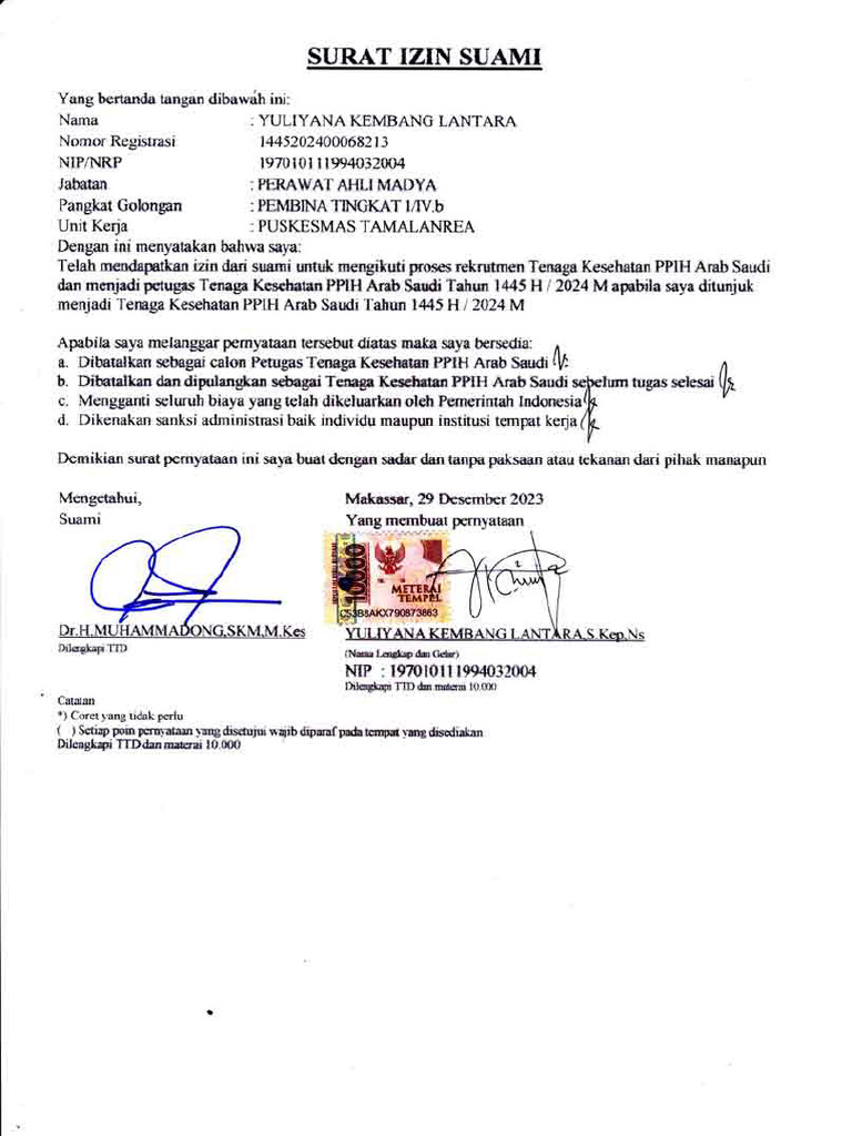 Surat Izin Suami Pdf