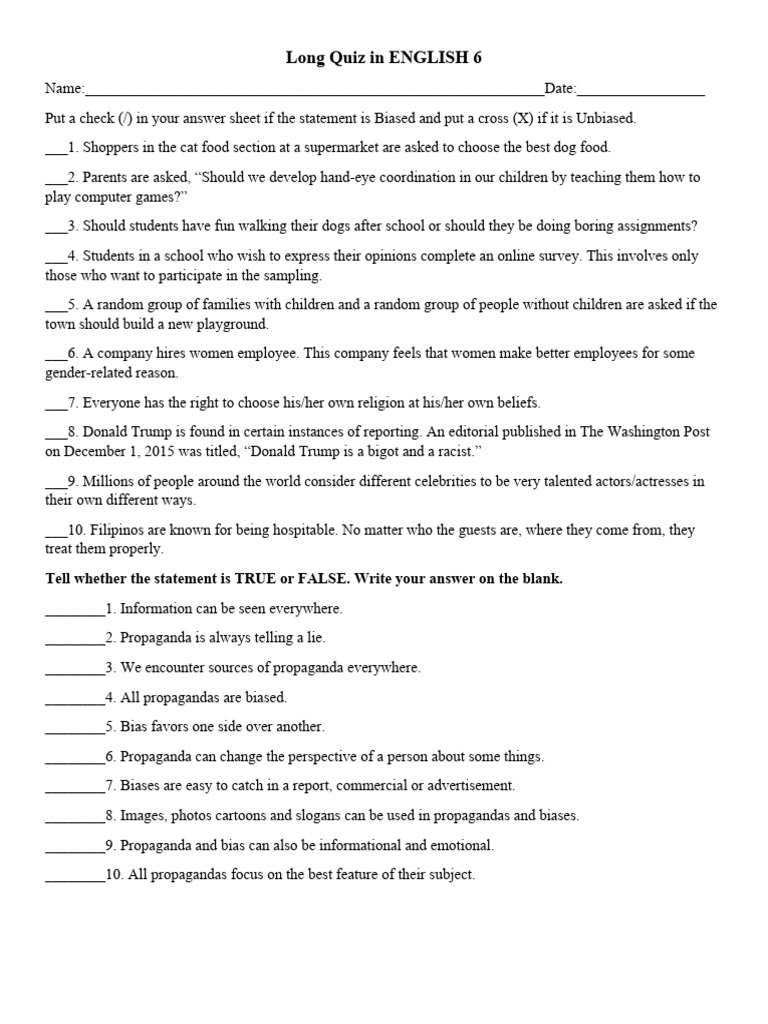 Long Quiz Q2 | PDF | Social Science