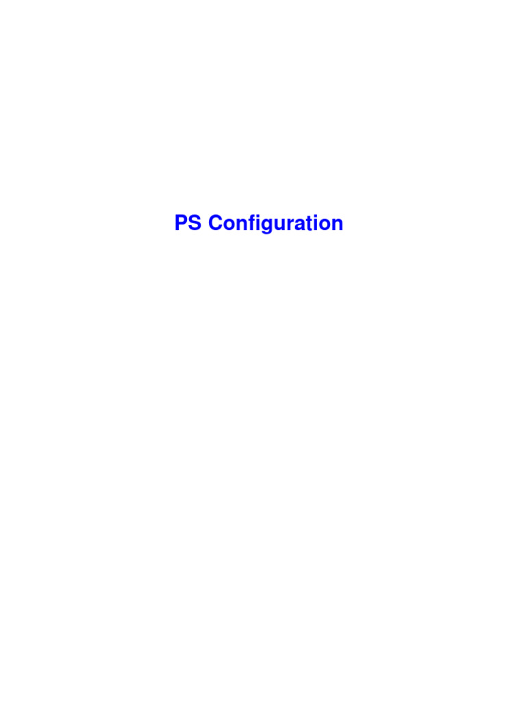 Ps Configuration1 Pdf Parameter Computer Programming Computing 