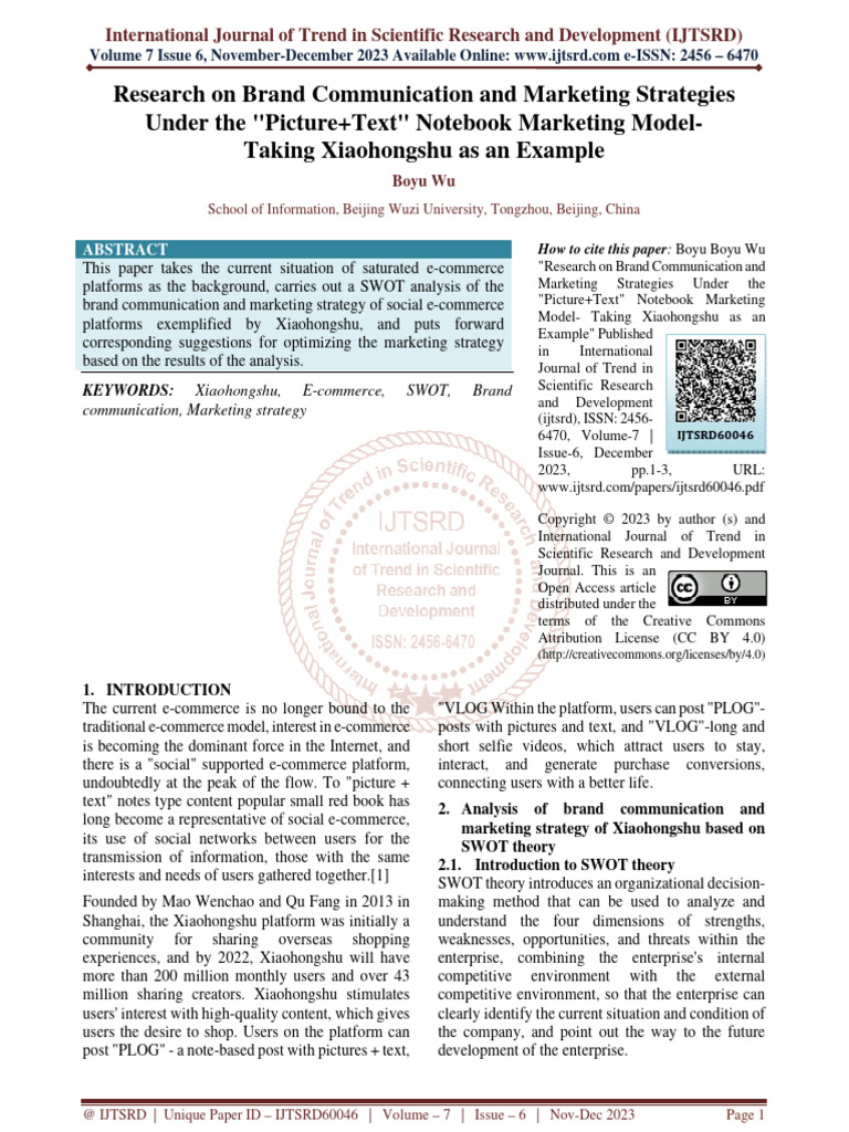 Research On Brand Communication and Marketing Strategies Under The ...