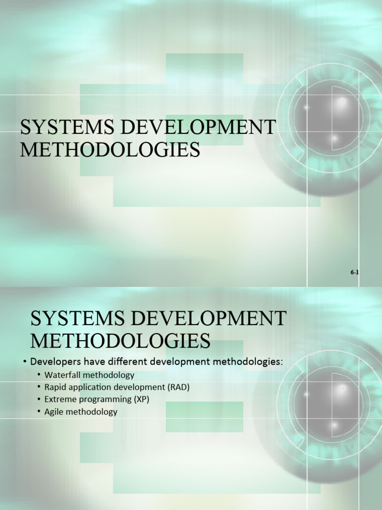 Systems Development Methodologies | PDF | Software Development Process | Outsourcing