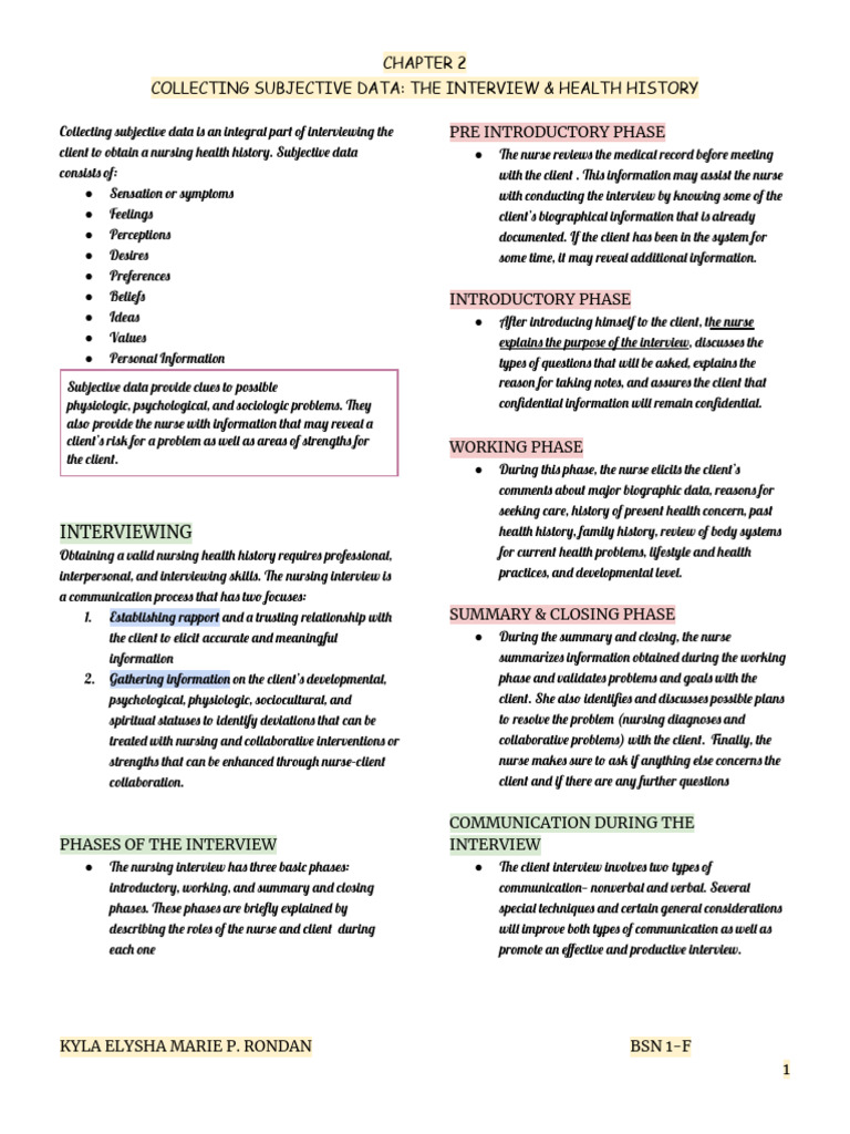 CHAPTER 2 Lecture | PDF | Nursing | Communication
