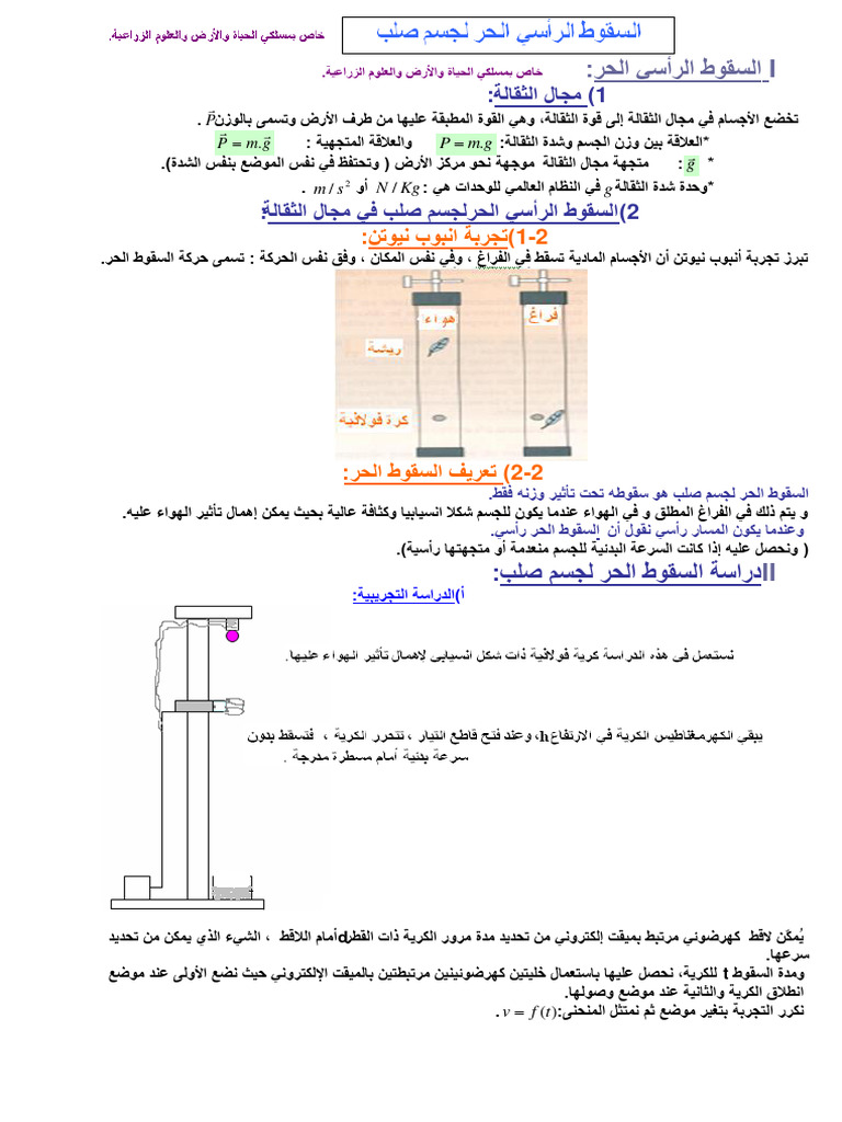 Leçon 14 Chute Libre-1 | PDF