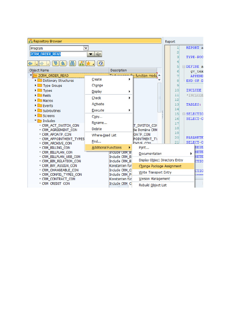 Change Package Assigment | PDF