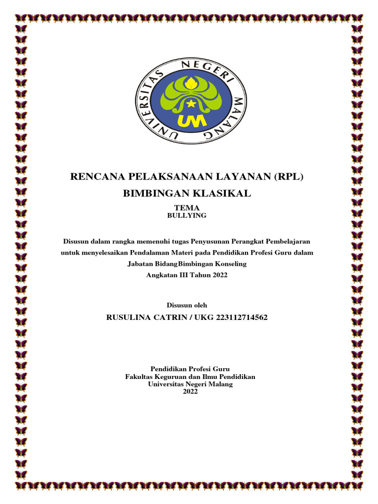 RPL Bimbingan Klasikal Bullying (BK) | PDF