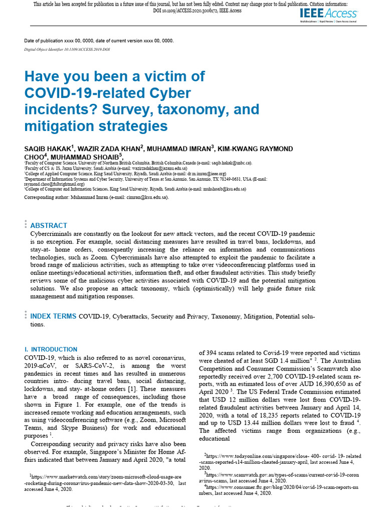 10 1109@access 2020 3006172 | PDF | Security | Computer Security