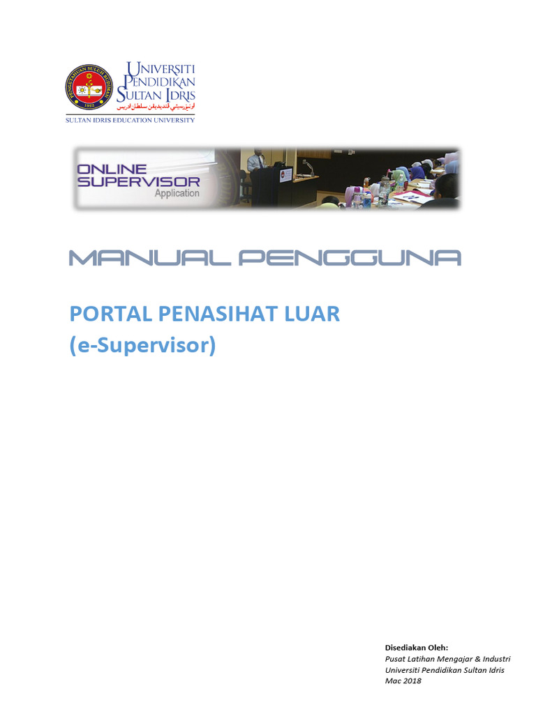 User Manual E-Supervisor | PDF