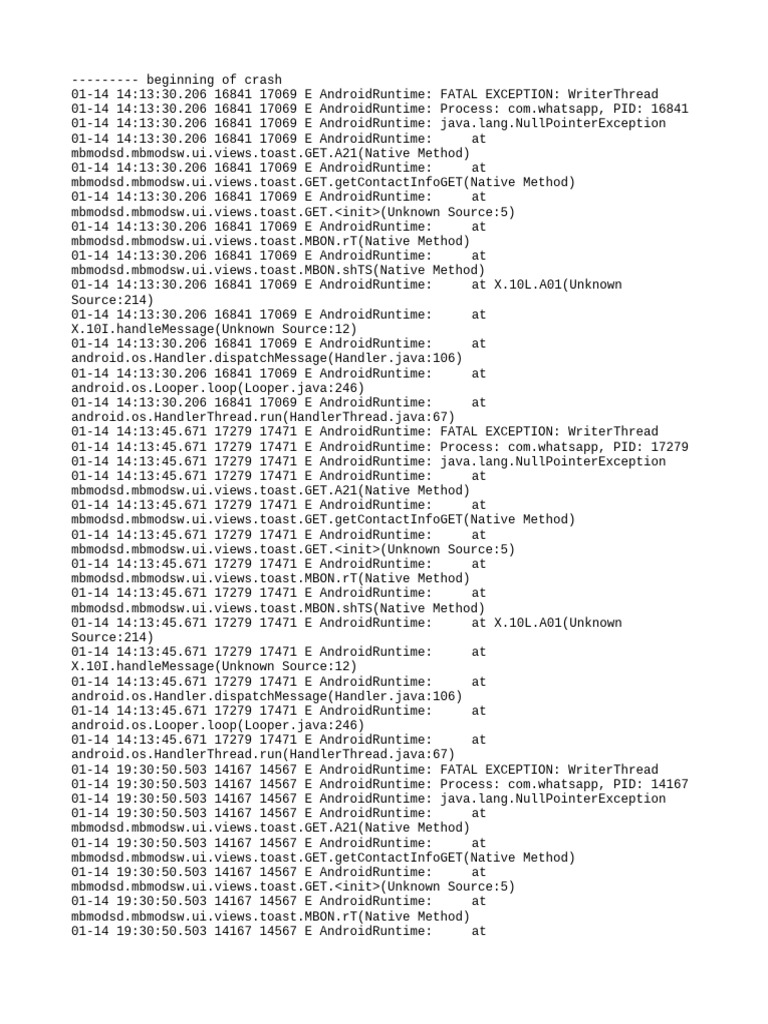 Logcat | PDF | Java (Programming Language) | Computing Platforms