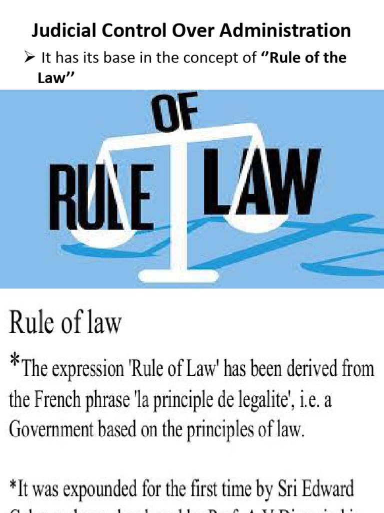 Judicial Control | Download Free PDF | Writ | Writ Of Prohibition