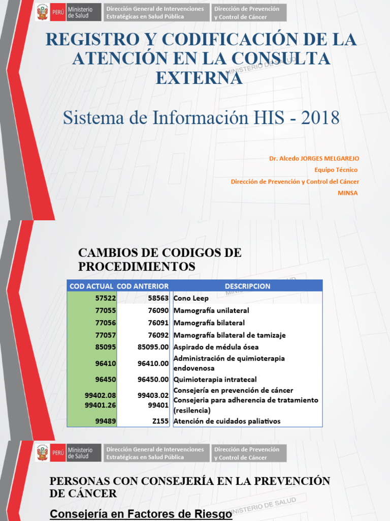 Manual His Minsa | PDF | Biopsia | Ciencias de la Salud