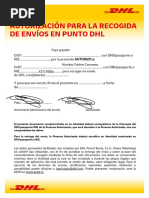 Carta Poder para Recoger Envíos DHL | PDF