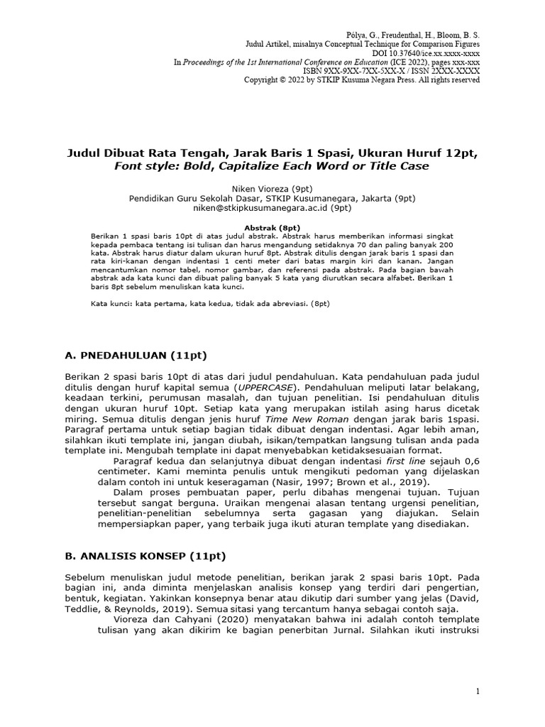 Template Tugas Konsep Dasar IPS SD | PDF | Metode & Bahan Ajar