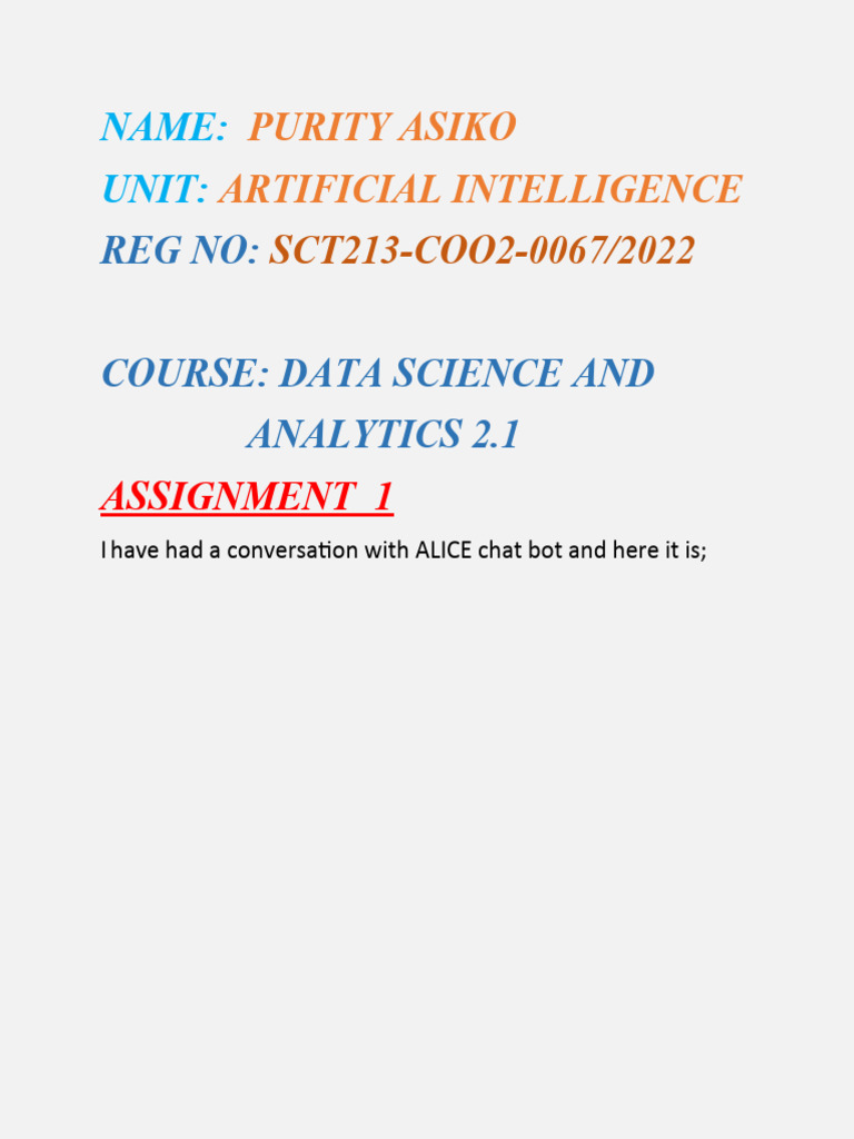 Ai Assignment 1 1 | PDF | Medical Diagnosis | Artificial Intelligence