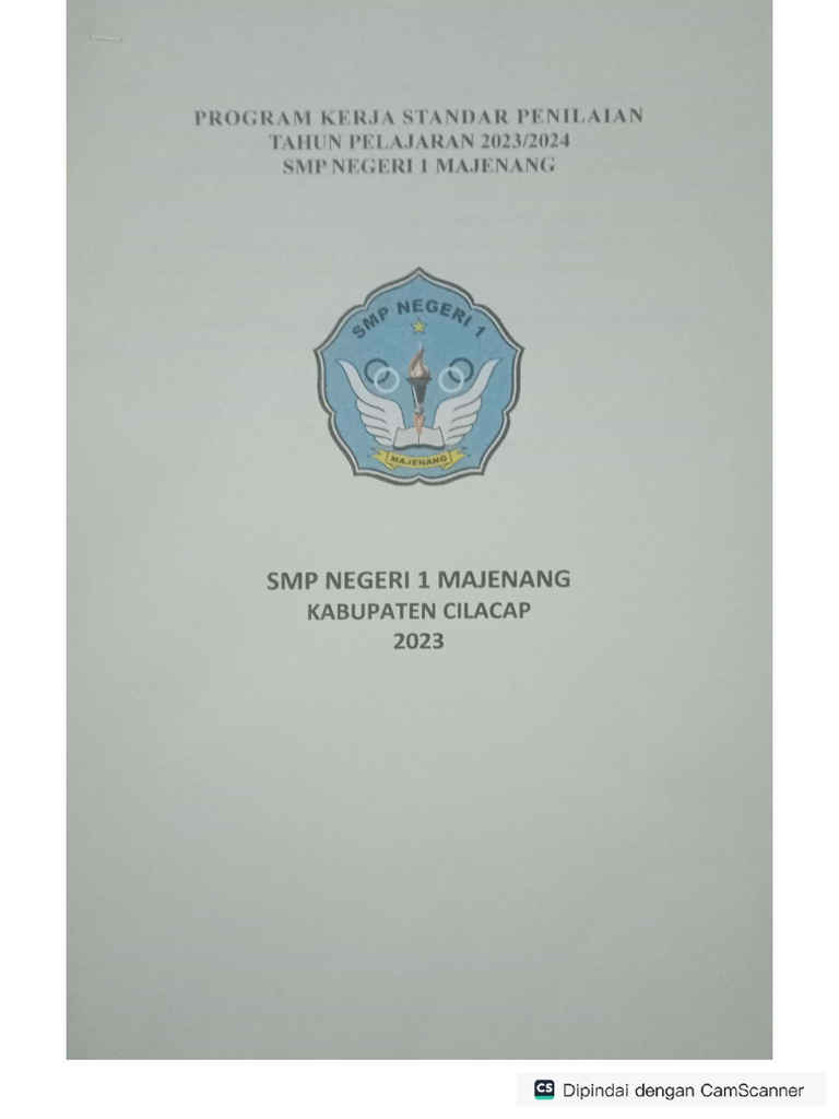 Program Kerja Standar Penilaian | PDF