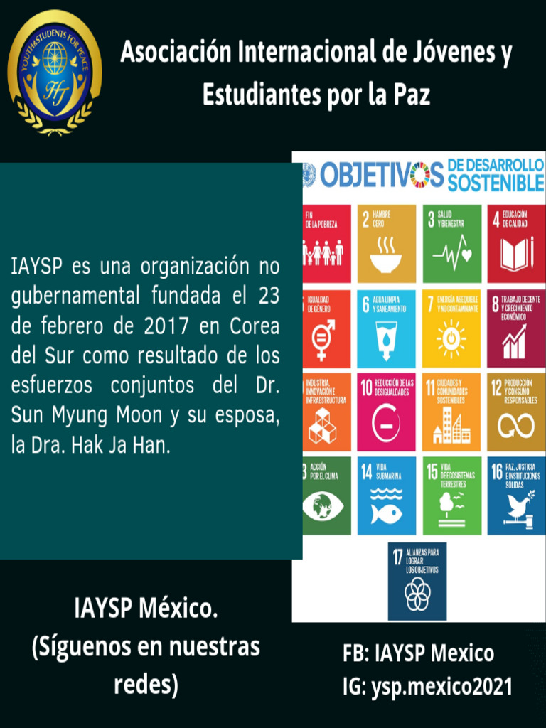 Asociación Internacional de Jóvenes y Estudiantes Por La Paz | PDF
