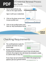 Credential Renewal Process Step by Step Guide | PDF | Software | Computing