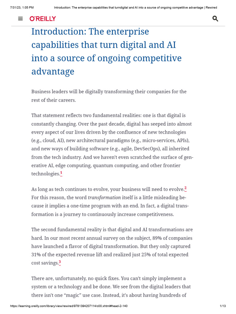 4.introduction - The Enterprise Capabilities That Turndigital and AI Into A Source of Ongoing ...