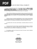 Certificate of Structural Stability | PDF | Law