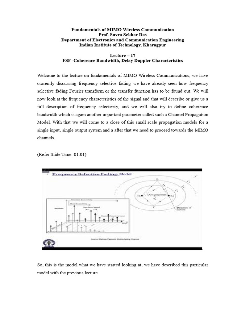 Lec 17 | PDF | Bandwidth (Signal Processing) | Coherence (Physics)