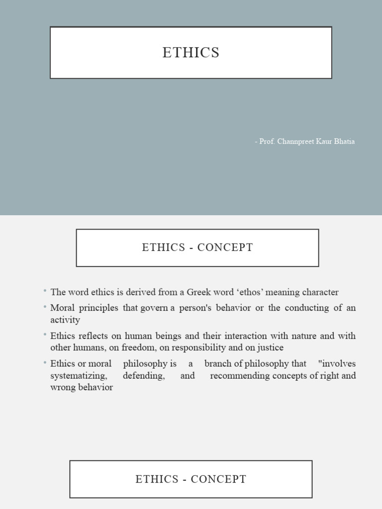 Introduction To Ethics | PDF | Morality | Professional Ethics