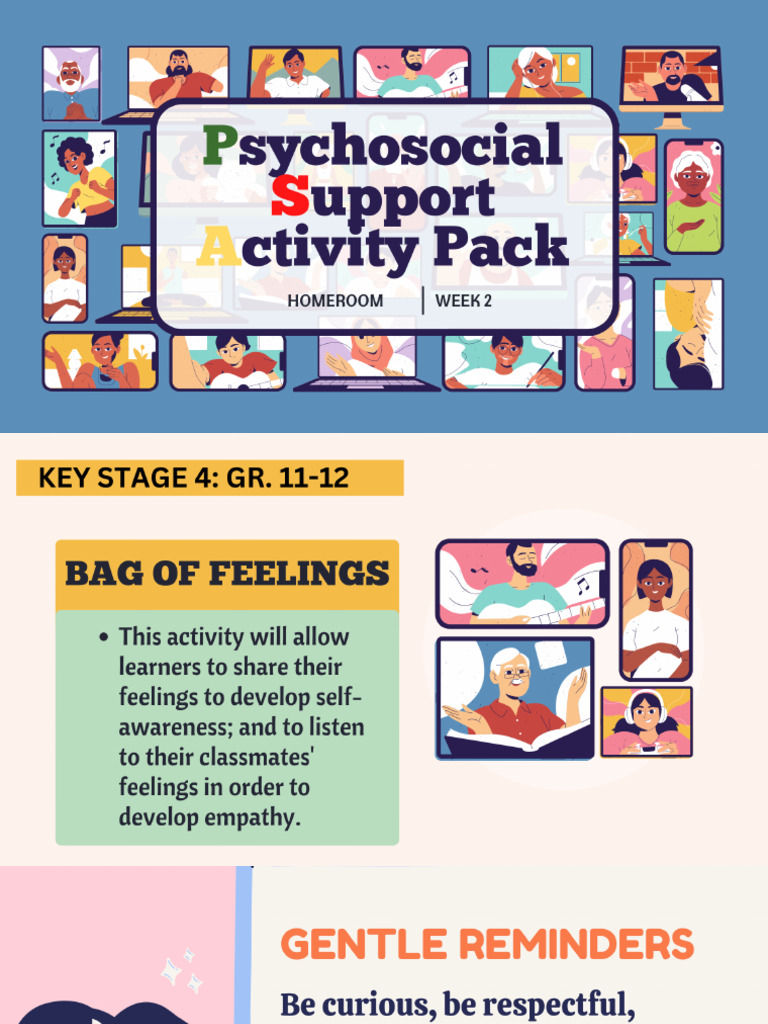 Psycholosocial Support ACtivity Pack Week 2 | PDF