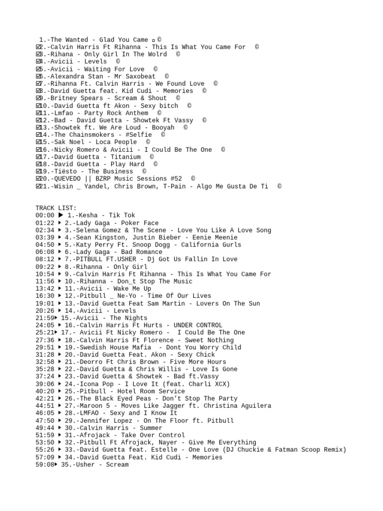 electro pop list | PDF | Music Industry | Musicians