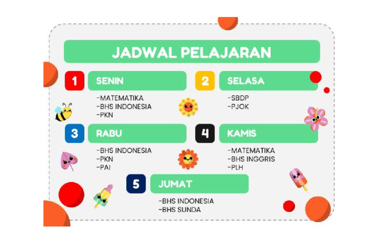 Jadwal Mapel | PDF