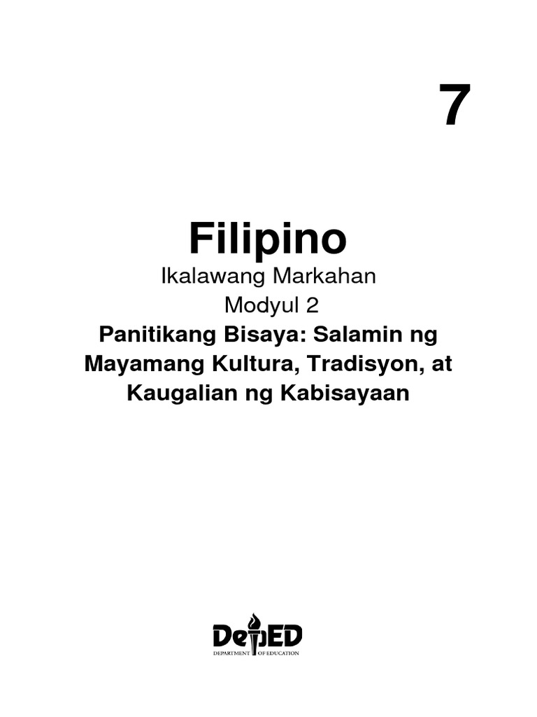 Reviewed-And-Adjusted-Filipino7 Q2 M2 L2 | PDF