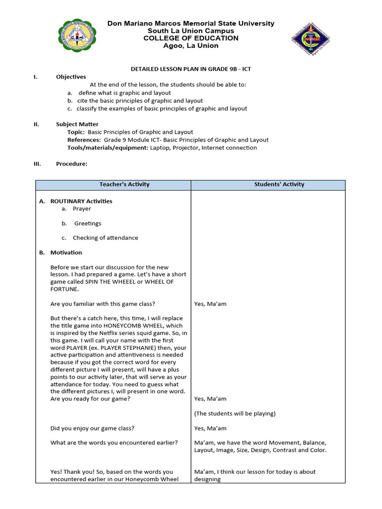 Stepthanie - LP2 - BASIC PRINCIPLES OF GRAPHIC AND LAYOUT-UPDATED | PDF ...