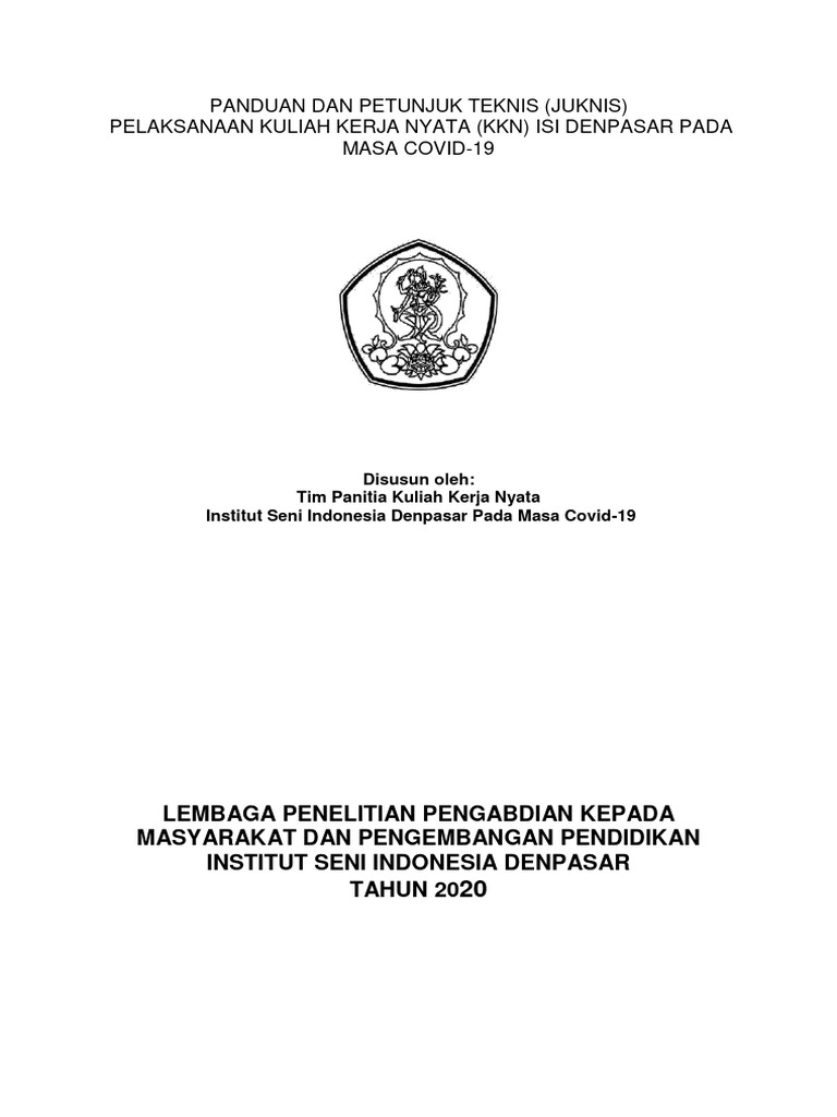 Panduan Juknis KKN Masa Covid 19 TH 2020 | PDF