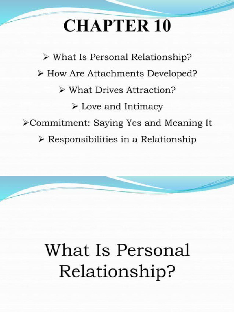 Personal Relationships | PDF