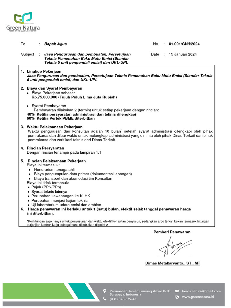 01.002gni2024 Pertek Emisi - Standar Teknis Industri Farmasi Pak Agus | PDF