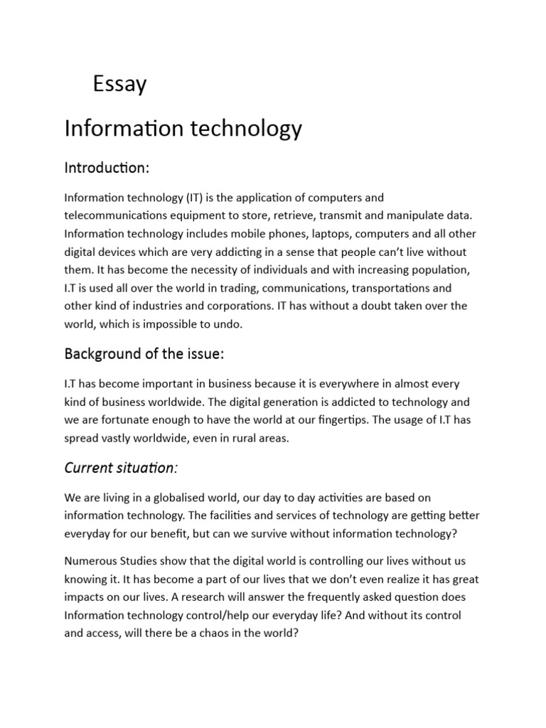 Document Information Technology | PDF | Information Technology | Internet