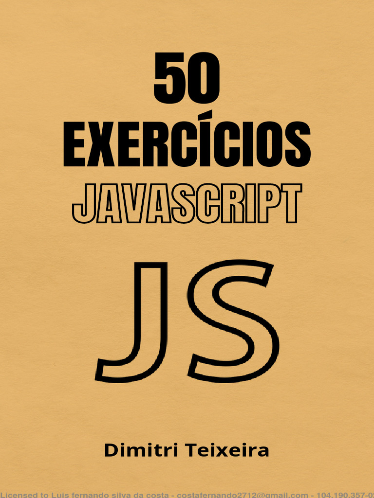 Ebook 50 Exercícios de JavaScript | PDF | Média | Script Java