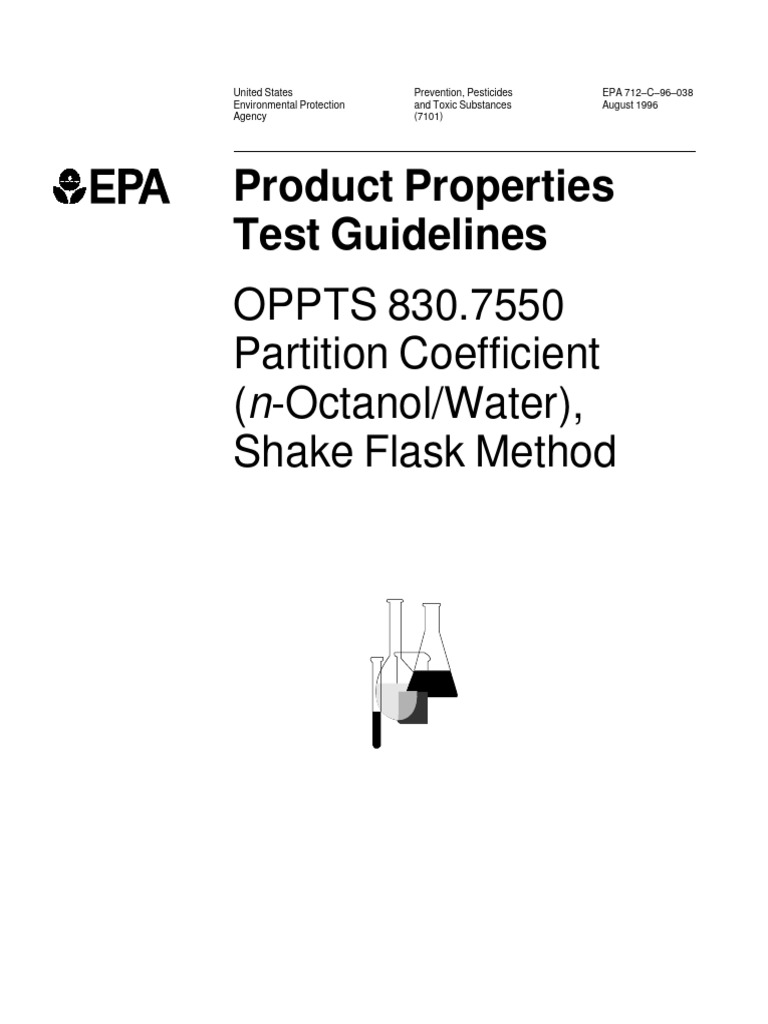 Epa Hq Oppt Pat Coeff Shake Flask Pdf Solubility Phase Matter