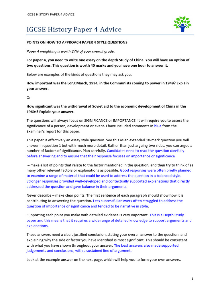 (GR) Paper 4 Advice | PDF | Mao Zedong