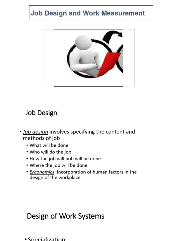 Job Design | PDF | Human Factors And Ergonomics | Business