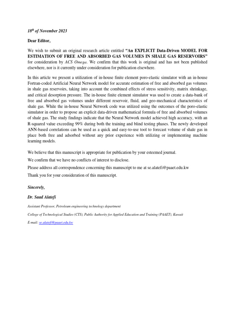 Cover - Letter ACS - Omega 18 11 23 | PDF