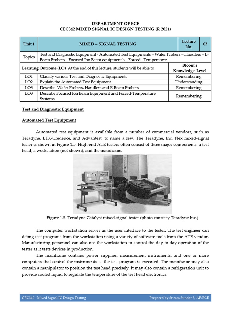 1.3 - CEC342 - Test and Diagnostic Equipment | PDF